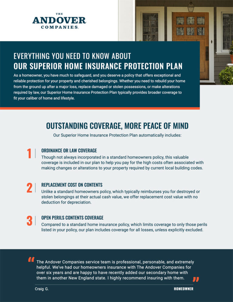 Downloadable Insurance Information Sheets - The Andover Companies