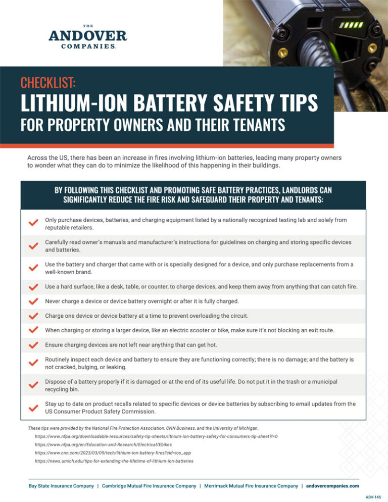 Downloadable Insurance Information Sheets - The Andover Companies