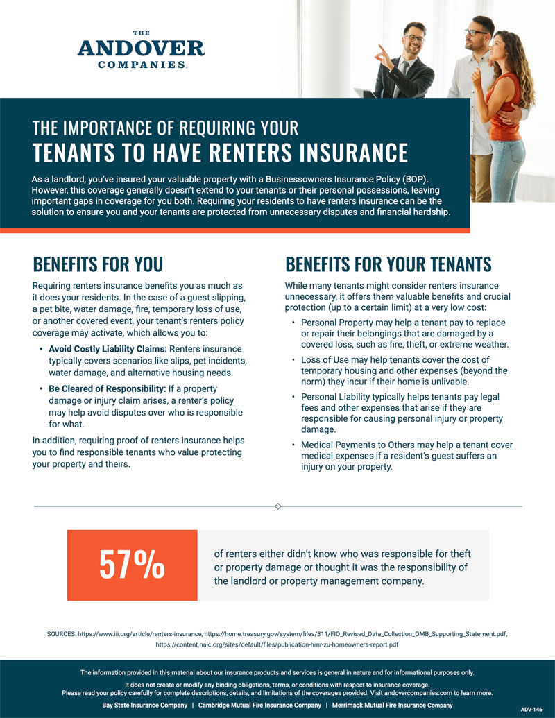 Downloadable Insurance Information Sheets - The Andover Companies